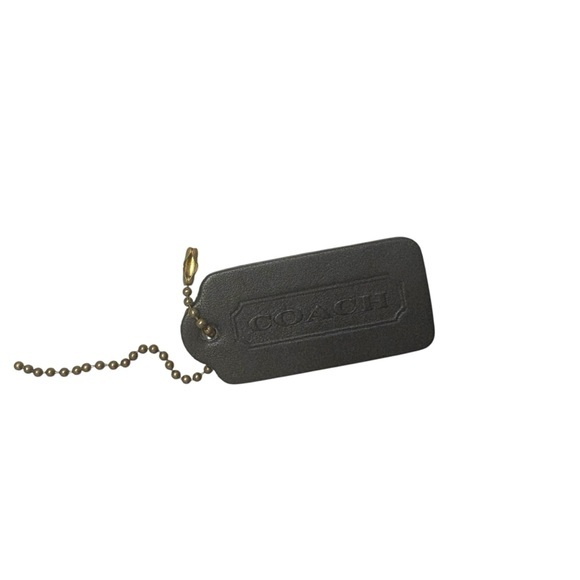 Coach | Bags | Coach Vintage Black Leather Hangtag Hang Tag Replacement ...